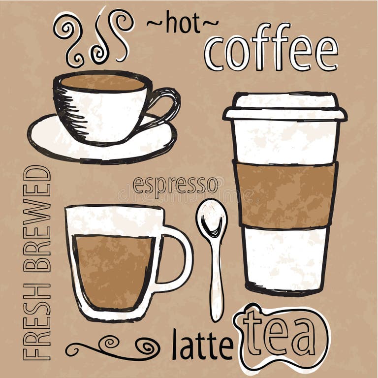 Hand Drawn Cafe Stock Illustrations – 132,111 Hand Drawn Cafe Stock ...