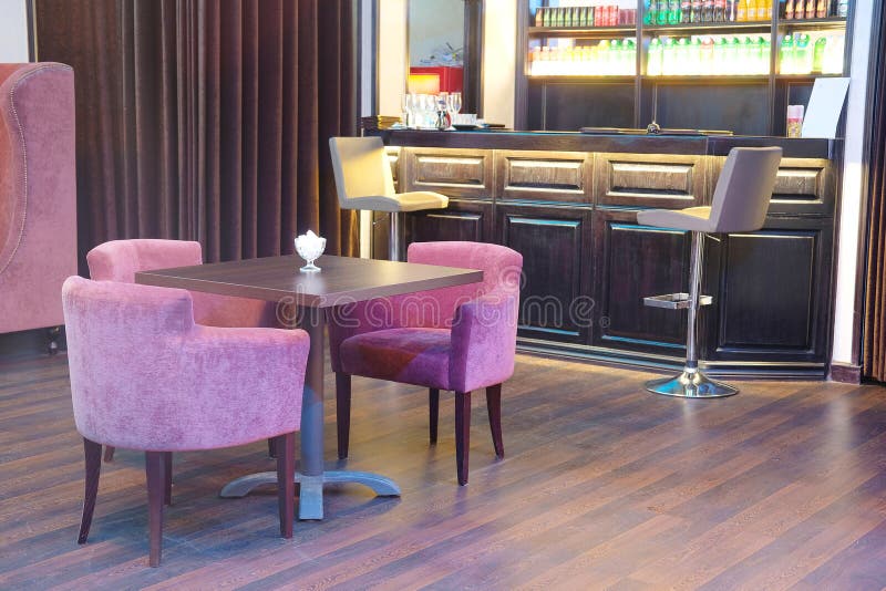 Cafe with bar stand stock photo. Image of modern, decoration - 82003318