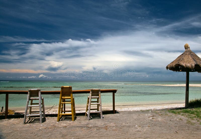 Cafe on the beach stock image. Image of tropical, asian - 14751567