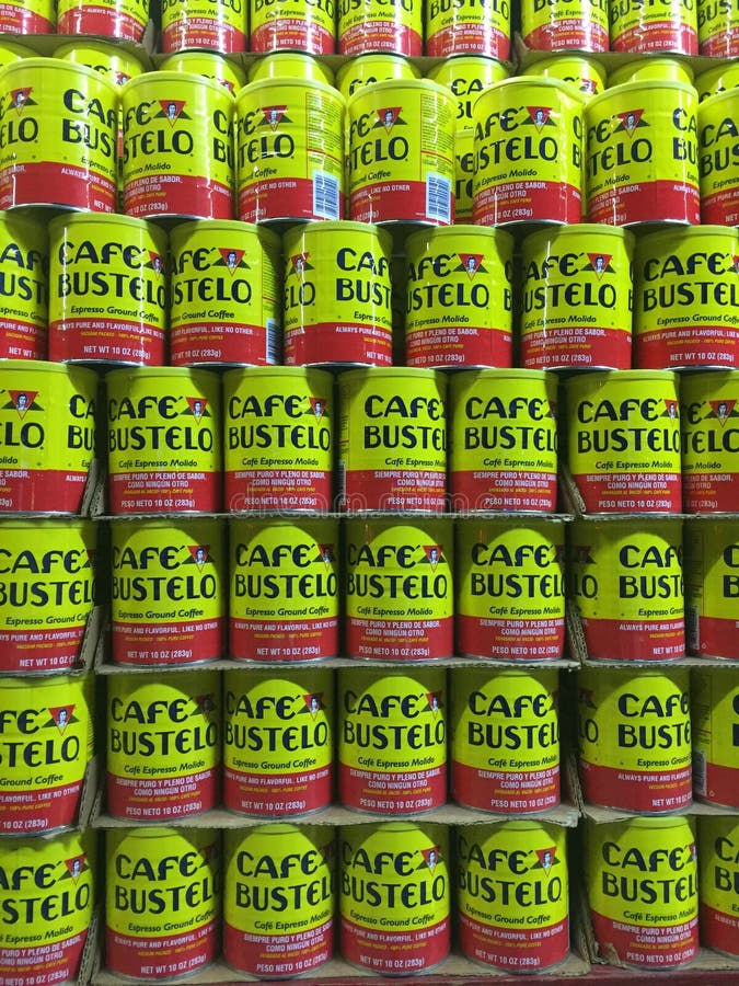 Cafe Bustelo Vertical Background Editorial Photo - Image of coffee ...