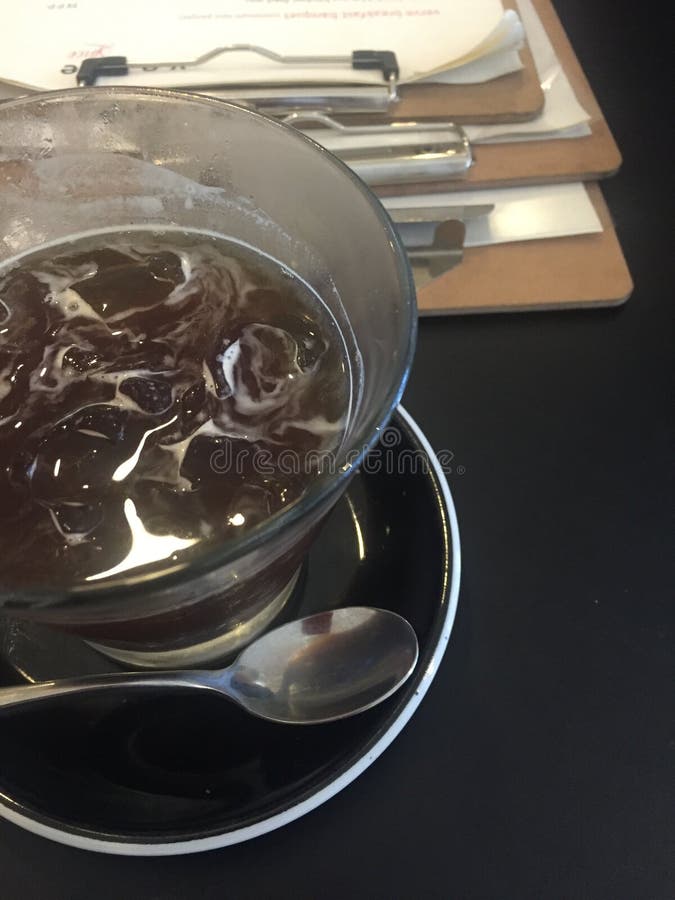 Cafe caffeine fix stock image. Image of caffeine, black - 70680243