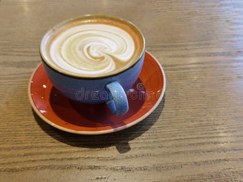 Cafe Capuccino in Coffee Shop in the Morning Stock Image - Image of ...