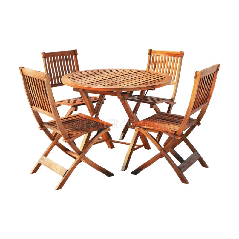 Cafe Chairs and Table for Customers on Transparent Background - Ai ...