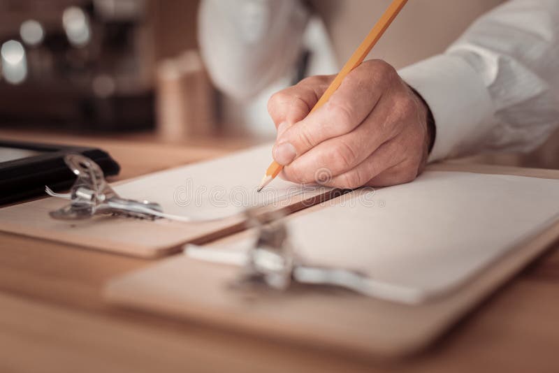 Close Up of Professional Notes Stock Image - Image of profit, pencil ...