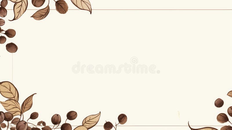 Cafe coffee bean border stock illustration. Illustration of decor ...