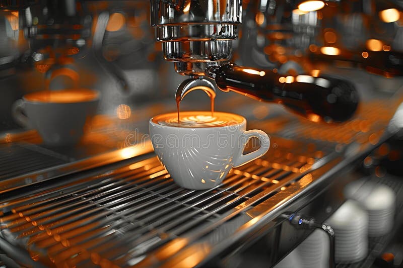 Cafe Coffee Machine Free Photo Stock, in the Style of Dynamic and ...