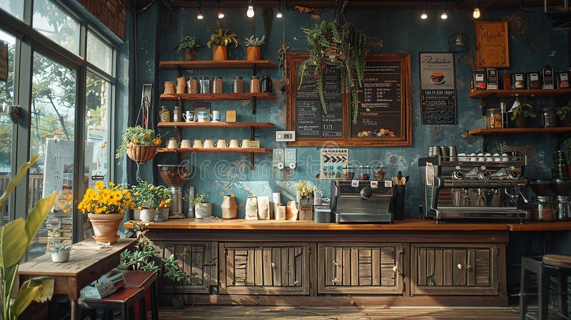 Cafe stock illustration. Illustration of iced, roaster - 330268896