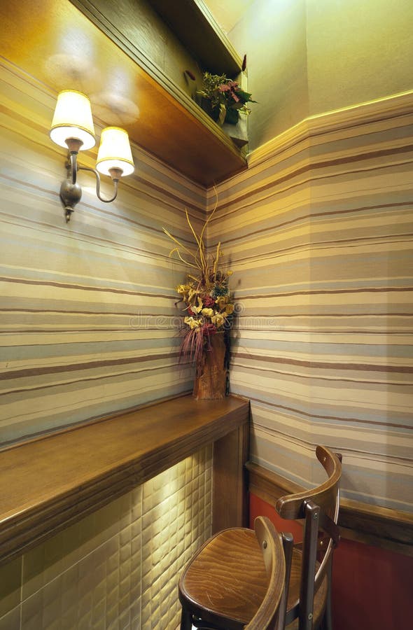 Cafe corner stock image. Image of vintage, wooden, elegance - 19054651