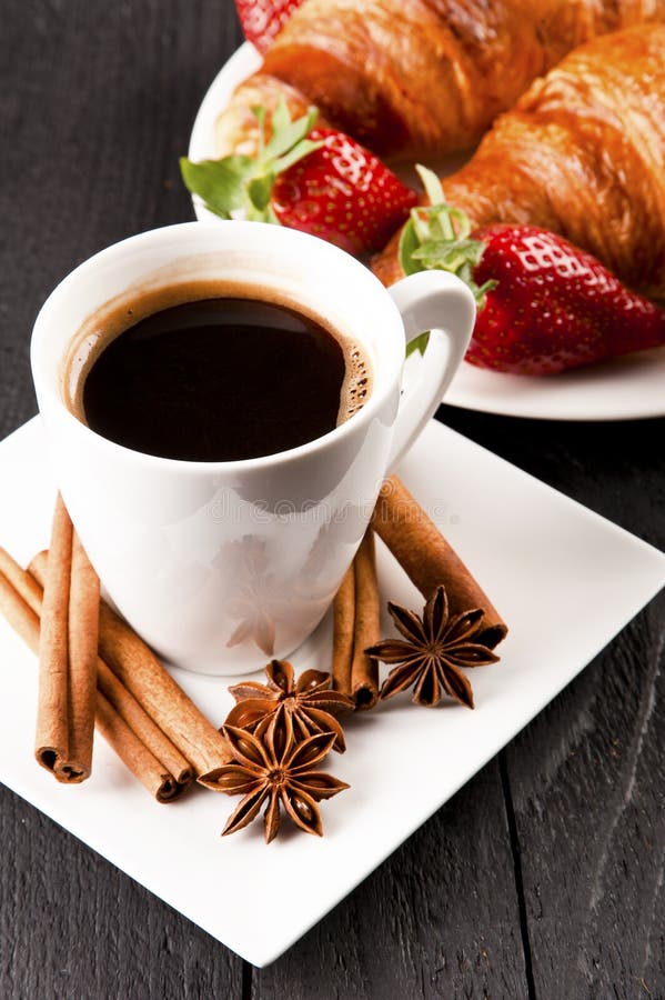 Cafe and croissant stock photo. Image of color, croissant - 39243844