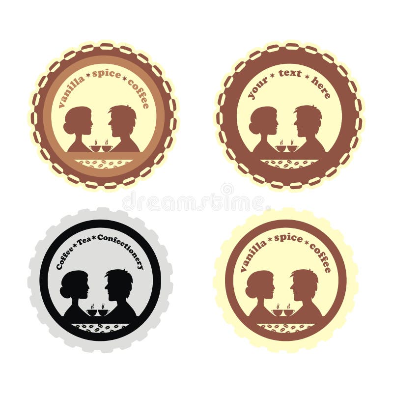 Cafe - etiquette stock vector. Illustration of backstroke - 38912010