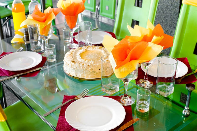 Cafe glass table stock image. Image of stemware, meal - 17981549