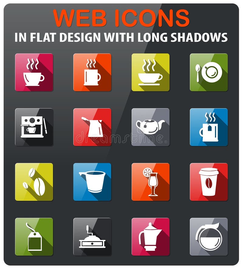 Cafe icon set stock illustration. Illustration of paper - 88431352