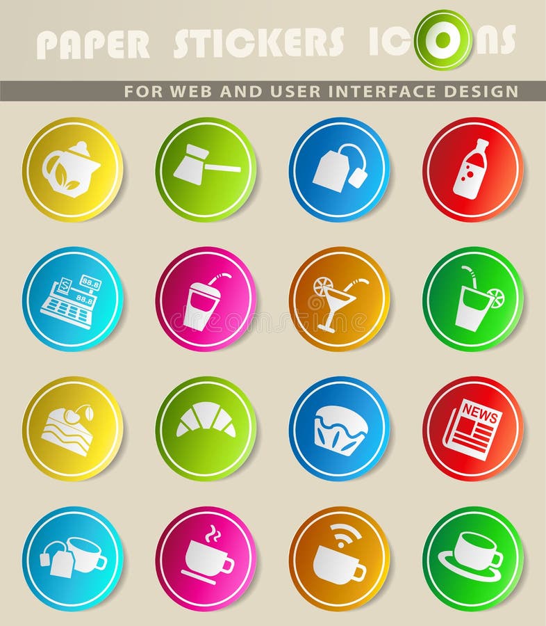 Cafe icon set stock vector. Illustration of cafe, food - 88031866