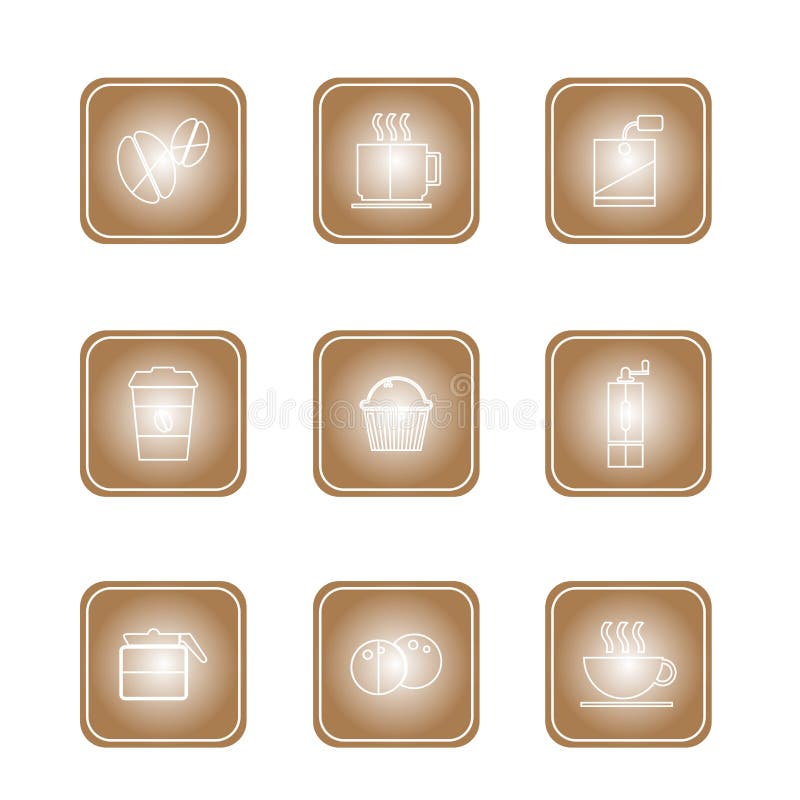 A Cafe Icon Vector Design Image Stock Vector - Illustration of isolated ...