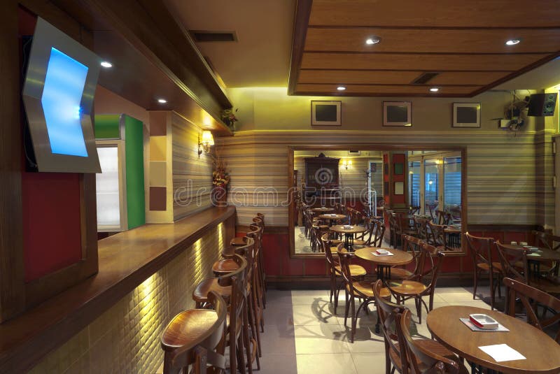 Cafe Interior stock photo. Image of indoor, stylish, elegance - 19054050