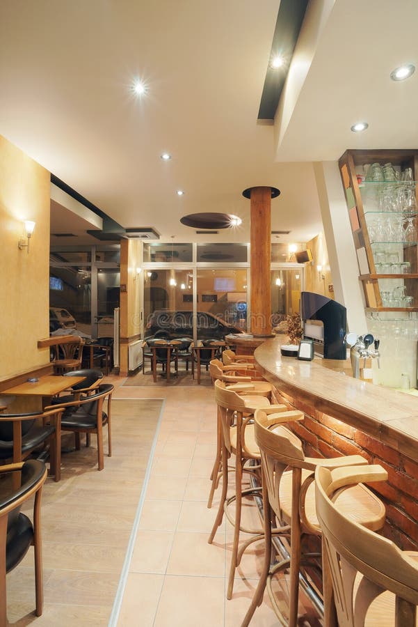 Cafe interior stock image. Image of cafe, modern, indoor - 23676119