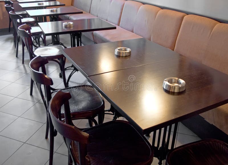 Cafe interior stock image. Image of seats, ashtray, place - 9839925