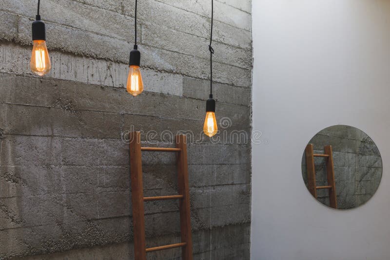 Cafe Interior Layout in a Loft Style in Dark Colors Open Space Interior ...