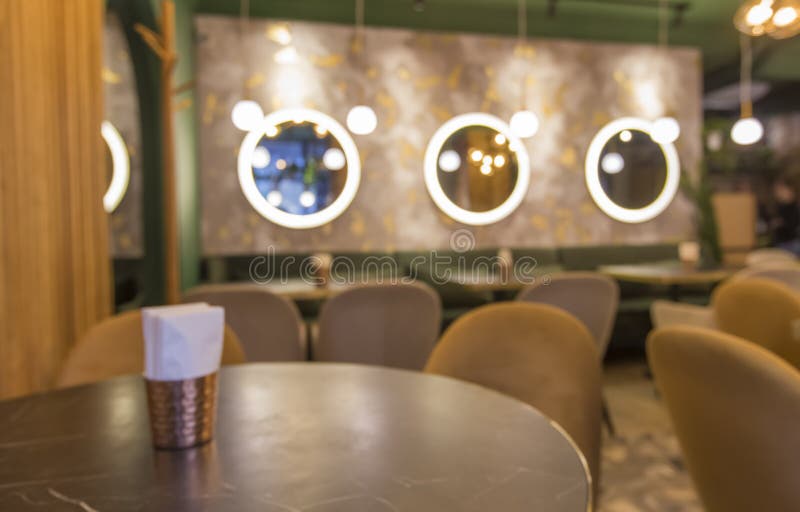 Cafe Interior with Soft Places for Rest without People Stock Photo ...