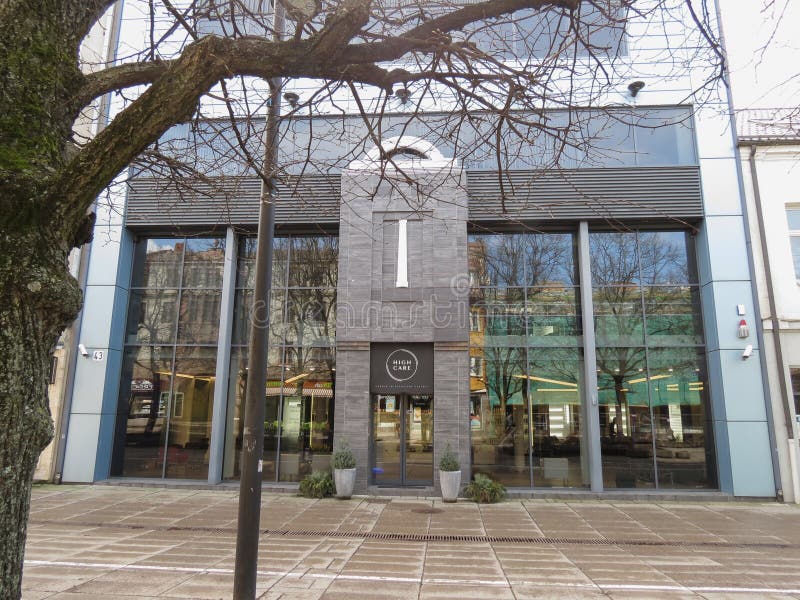 A cafe in Kaunas editorial stock photo. Image of baltic - 260107573