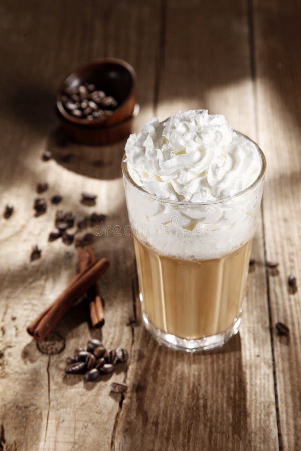 Cafe latte stock image. Image of sweet, latte, dessert - 58883531