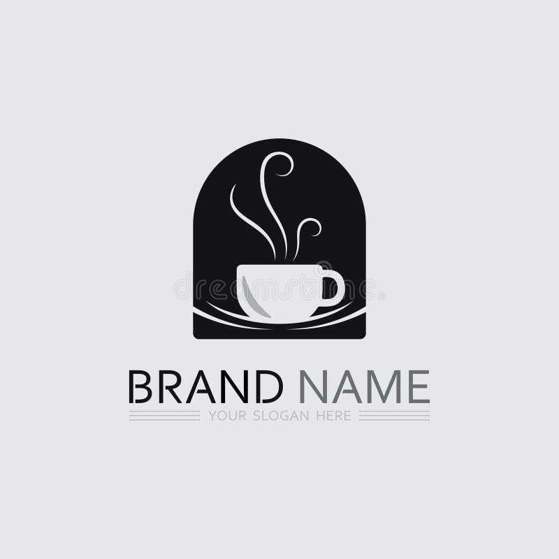 Cafe Logo and Coffee Logo Design Cafetarian Hot Drink Stock ...