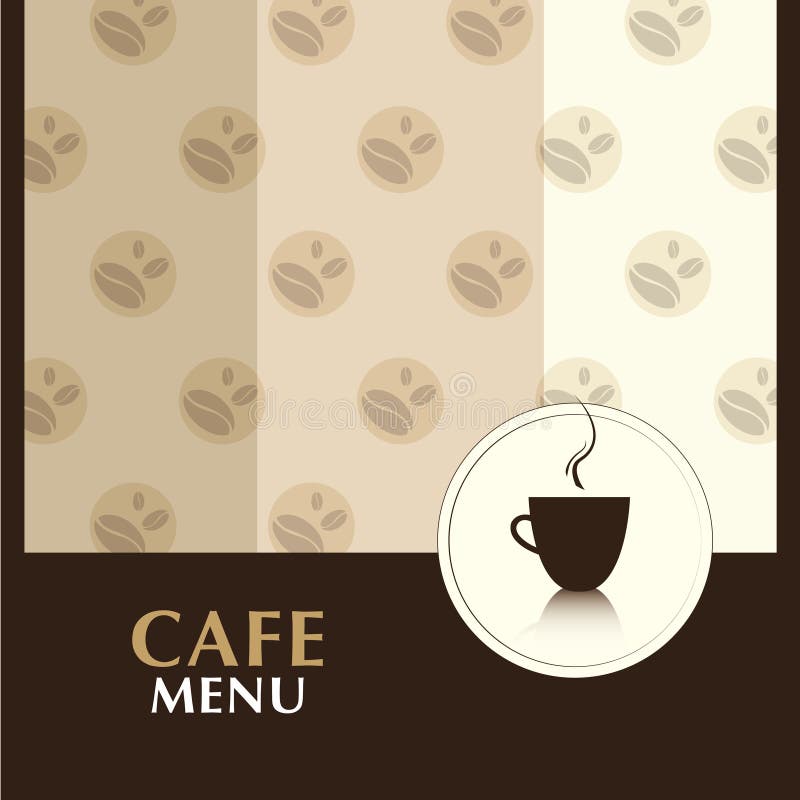 Menu Cafe with Banner stock vector. Illustration of heat - 30055378
