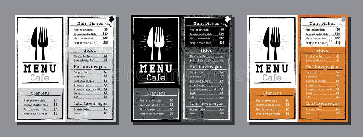 Starter Menu Stock Illustrations – 2,222 Starter Menu Stock ...