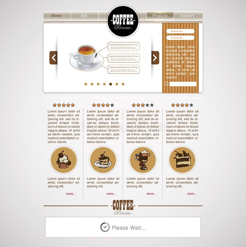 Cafe menu design stock vector. Illustration of design - 92904787