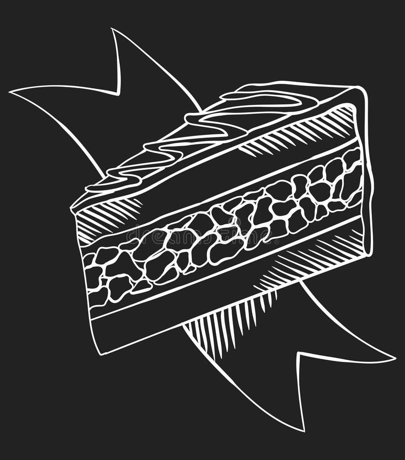 Cafe Menu with Food and Drinks on Chalkboard. Blackboard Sketch of ...