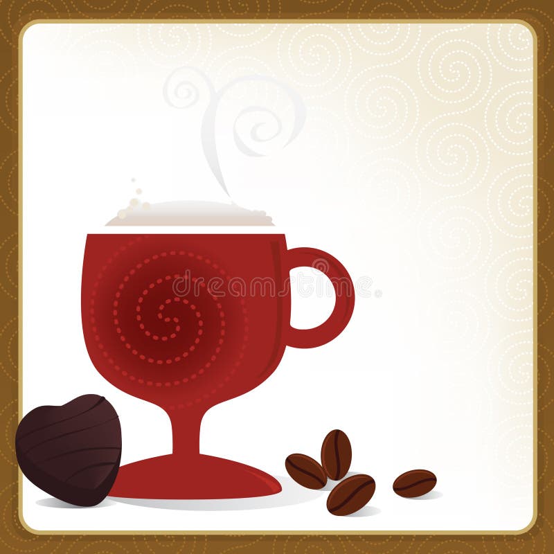 Cafe Mocha Frame stock vector. Illustration of clip, beans - 7660190