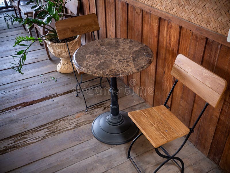 Cafe of Modern Vintage Restaurant in Vintage Tone Stock Image - Image ...