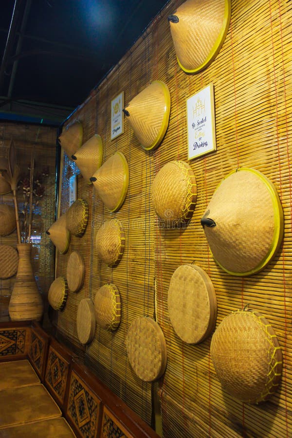 A Cafe with a Natural Theme Concept with Walls Made of Natural ...