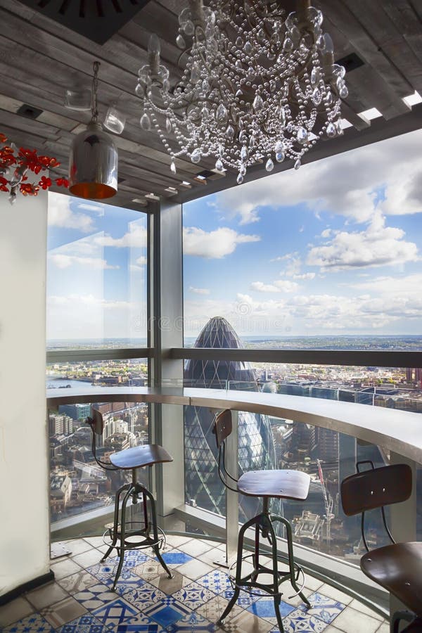 Cafe with panorama view stock image. Image of wooden - 41471735