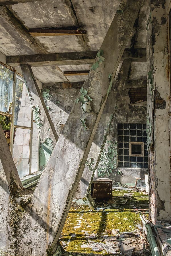 Cafe Pripyat in Pripyat City, Chernobyl Zone, Ukraine Stock Photo ...