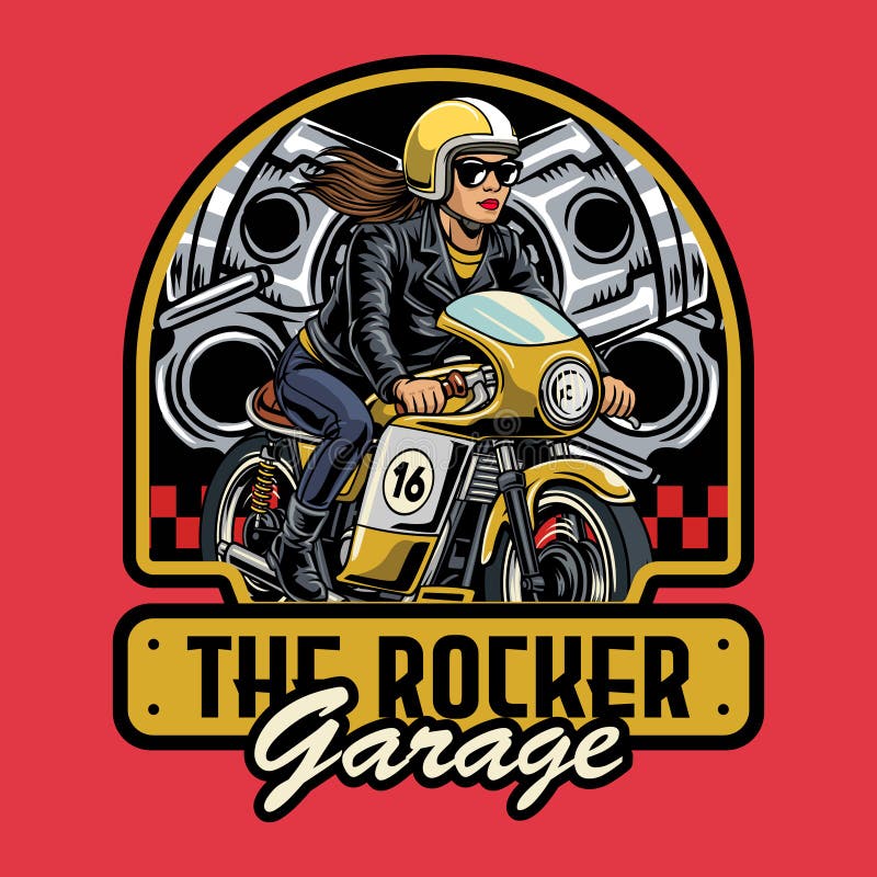 A Beautiful Woman Wearing Open Face Crash Helmet and Sunglasses Riding ...