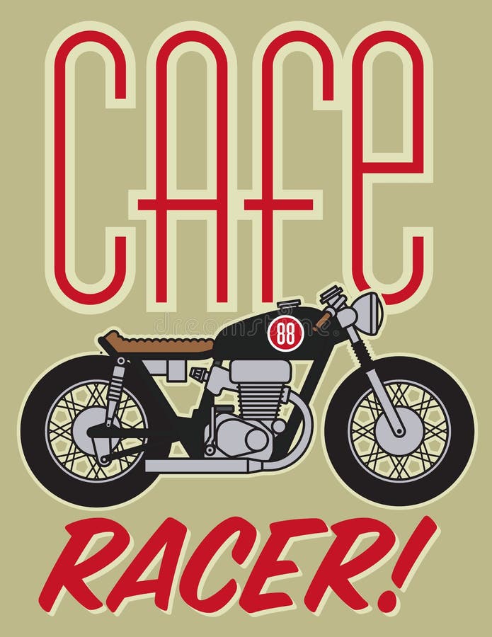 Cafe Racer Logo Vector