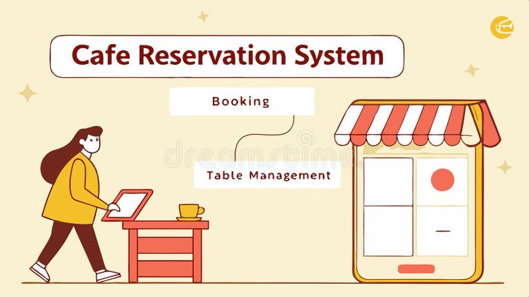 Cafe Reservation System Interface, Booking and Table Management ...