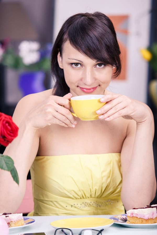 Cafe scene stock photo. Image of indoors, drink, young - 31801834