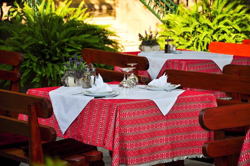 Cafe setting stock image. Image of lunch, place, close - 27786667