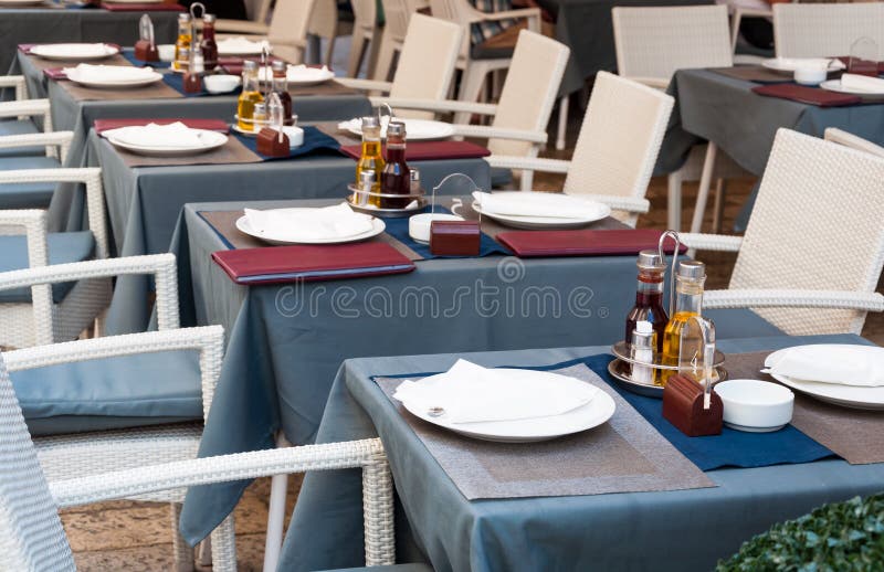 Cafe setting stock image. Image of mealtime, food, cuisine - 44075867