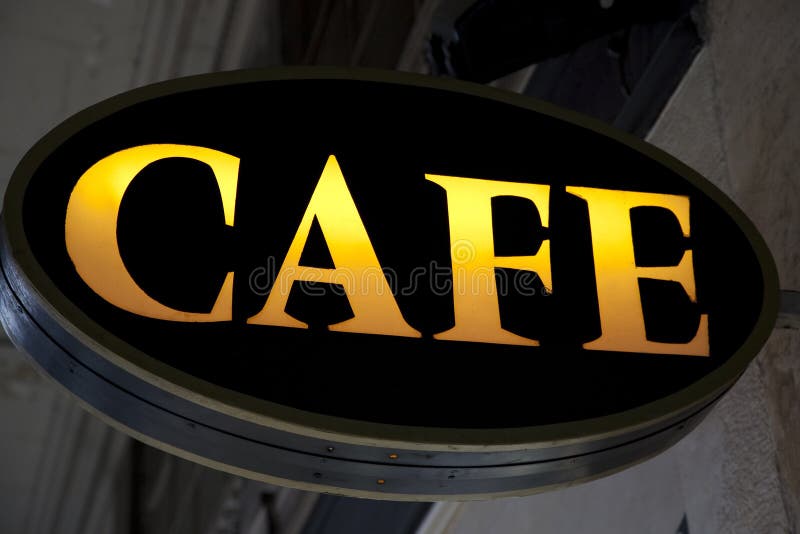 Cafe Sign stock photo. Image of paris, cafe, france, tourism - 17789602