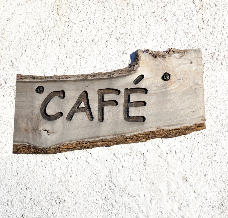 Cafe sign stock image. Image of sign, drink, coffee, wood - 25683549