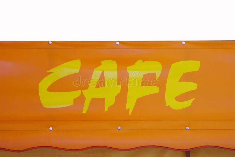 Cafe sign stock image. Image of yellow, display, restaurant - 257685