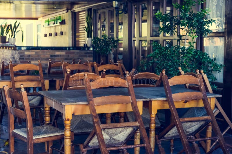 Cafe table outside stock photo. Image of cafeteria, leisure - 50212376