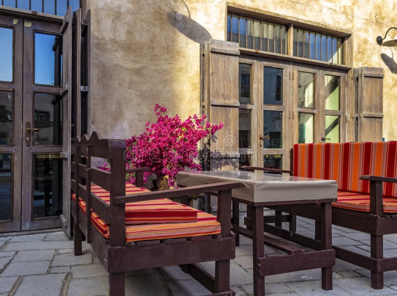 Cafe table setting stock image. Image of arranged, detail - 153619033