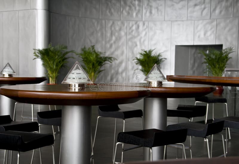 Cafe tables and stools stock image. Image of cafeteria - 5057579