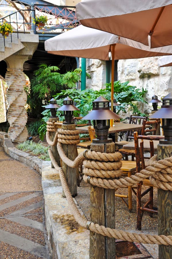 Cafe Terrace stock image. Image of furniture, meal, chairs - 39450287