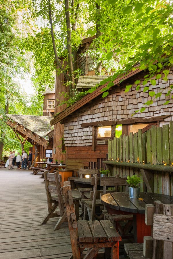 Cafe in the Trees stock image. Image of nature, cafe - 80172505