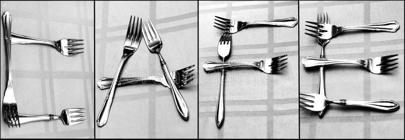 Cafe Utensils stock image. Image of shaped, silverware - 20558705